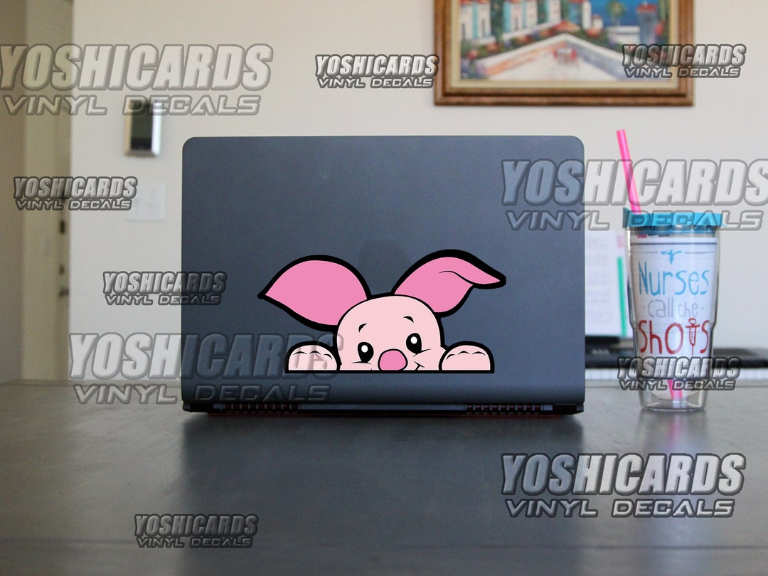 Piglet Peeking Inspired Car Truck Window Laptop Vinyl Decal Sticker - Etsy