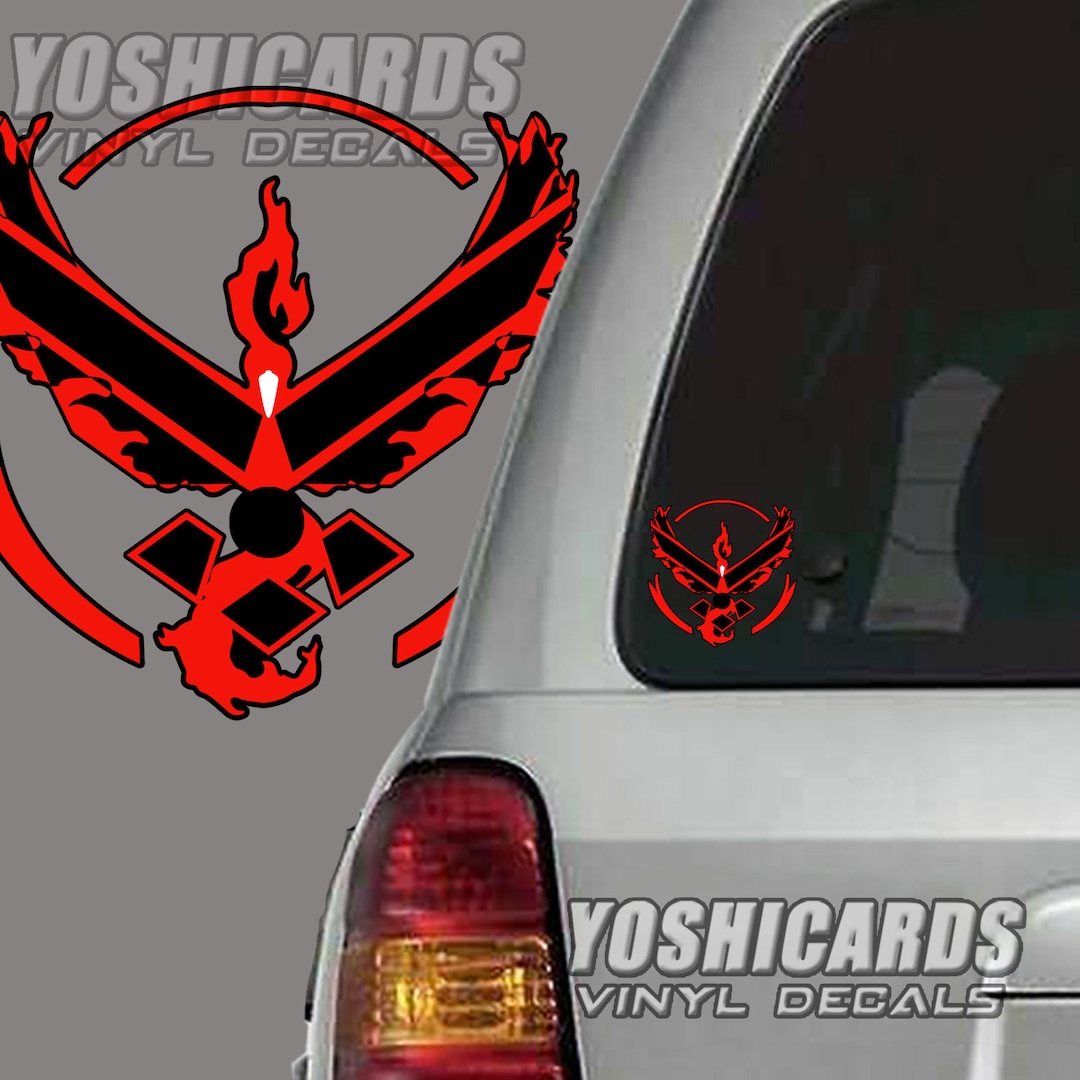 USAF Team Valor Red Inspired Car Truck Auto Window Sticker Laptop Vinyl ...