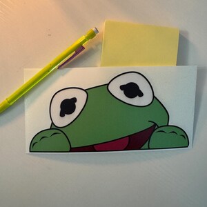 Kermit Peeking Inspired Car Window Laptop Vinyl Decal Sticker - Etsy