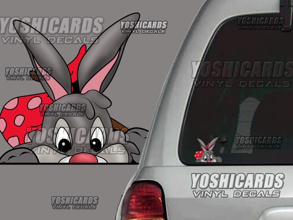 Brer Rabbit Peeking inspired Car Laptop vinyl Decal | Etsy