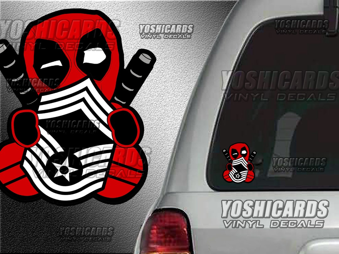 CMSGT Deadpool Chibi Inspired USAF Air Force Chief Master Sergeant ...
