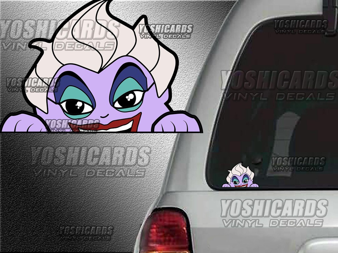 Ursula Peeking Inspired Car Window Laptop Vinyl Decal Sticker Villain ...
