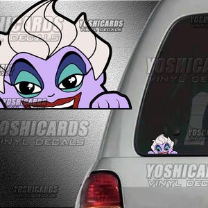 Ursula Peeking Inspired Car Window Laptop Vinyl Decal Sticker Villain ...