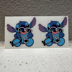 Two Small Nurse Medical Stitch Stethoscope Peeking Inspired Car Laptop ...