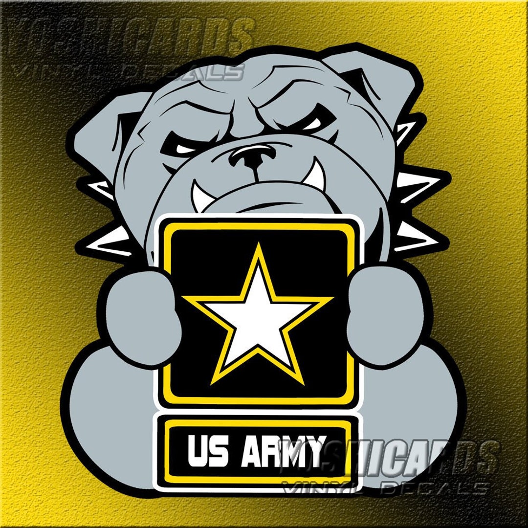 US Army Bulldog Inspired Car Window Laptop Vinyl Decal Sticker - Etsy
