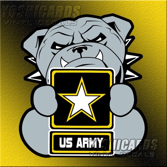 US Army Bulldog Inspired Car Laptop Vinyl Decal Sticker | Etsy