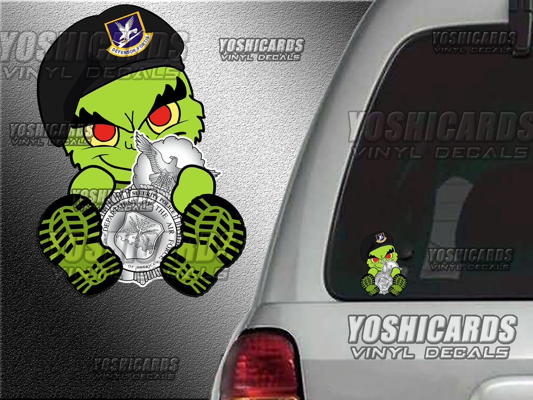 Air Force SFS 3P0X1 Green Grump Inspired Security Forces USAF Car ...