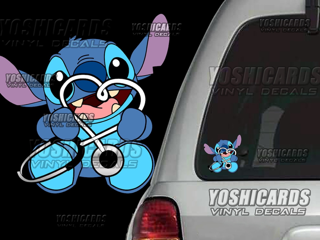 Medical Stitch Stethoscope Peeking Inspired Car Laptop Vinyl Decal ...