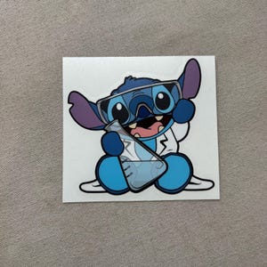 Lab Tech Medical Stitch Laboratory Scientist Beaker Inspired Car Window ...