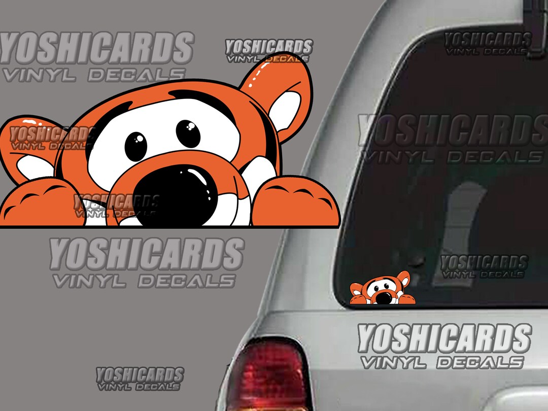 Tigger Peeking Inspired Car Window Laptop Vinyl Decal Sticker - Etsy