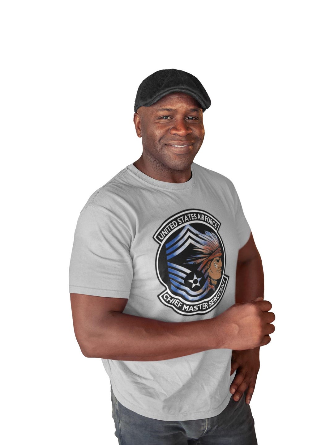 USAF E9 Male Cmsgt Patch Shirt | Chief Master Sergeant Unisex Tee | Air ...