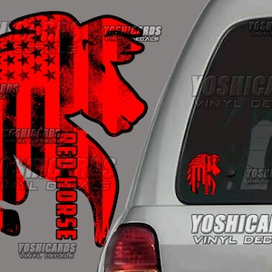 Red Horse Charlie Flag RHS Air Force USAF to the Horse CES Inspired Car ...