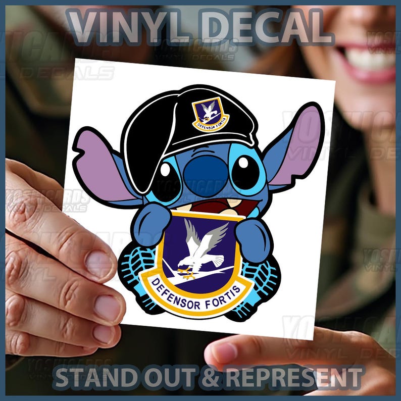 USAF SFS Stitchy Defender Vinyl Decal | Air Force 3P0X1 Military Police ...