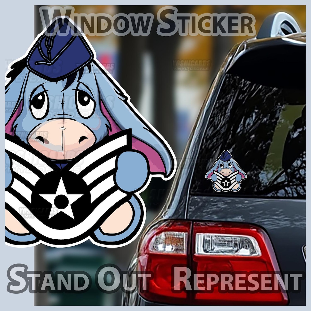 USAF Ssgt Mini Mopey Chibi Decal | Air Force Staff Sergeant E-5 Car ...