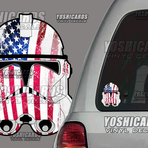 Clone Trooper Helmet Decal - Etsy