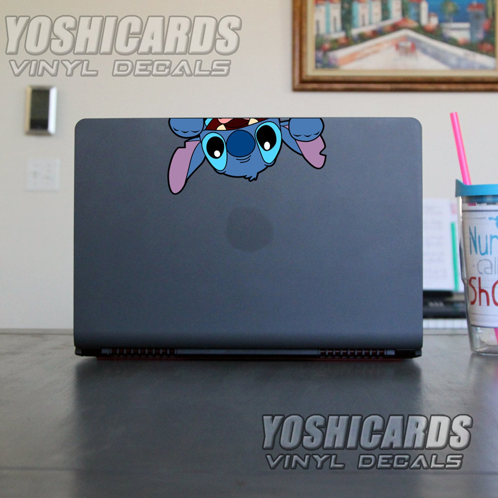 Stitch Peeking Inspired Car Laptop Vinyl Decal | Etsy