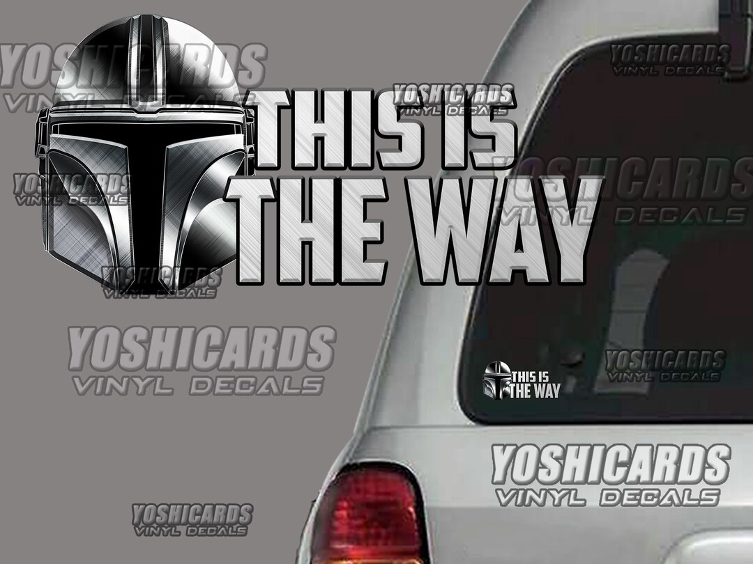 This is the Way Mandalorian Inspired Car Truck Window Laptop Decal ...
