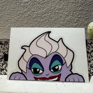 Ursula Peeking Inspired Car Window Laptop Vinyl Decal Sticker Villain ...