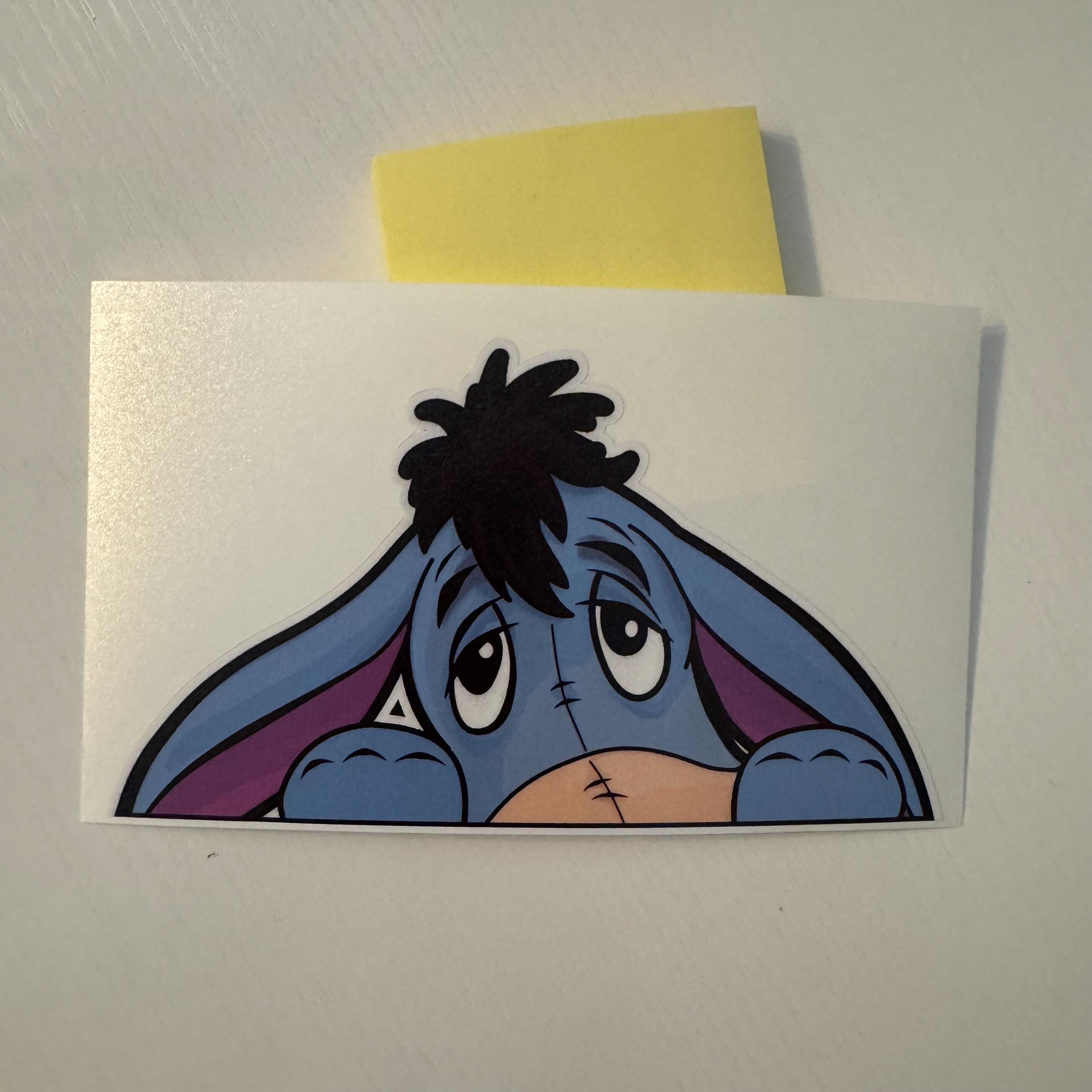 Eeyore Peeking Inspired Car Window Laptop Vinyl Decal Sticker - Etsy