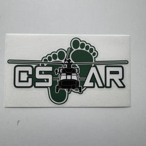 Air Force USAF CSAR Combat Search & Rescue Green Feet H-60 Military ...