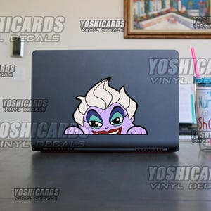Ursula Peeking Inspired Car Window Laptop Vinyl Decal Sticker Villain ...