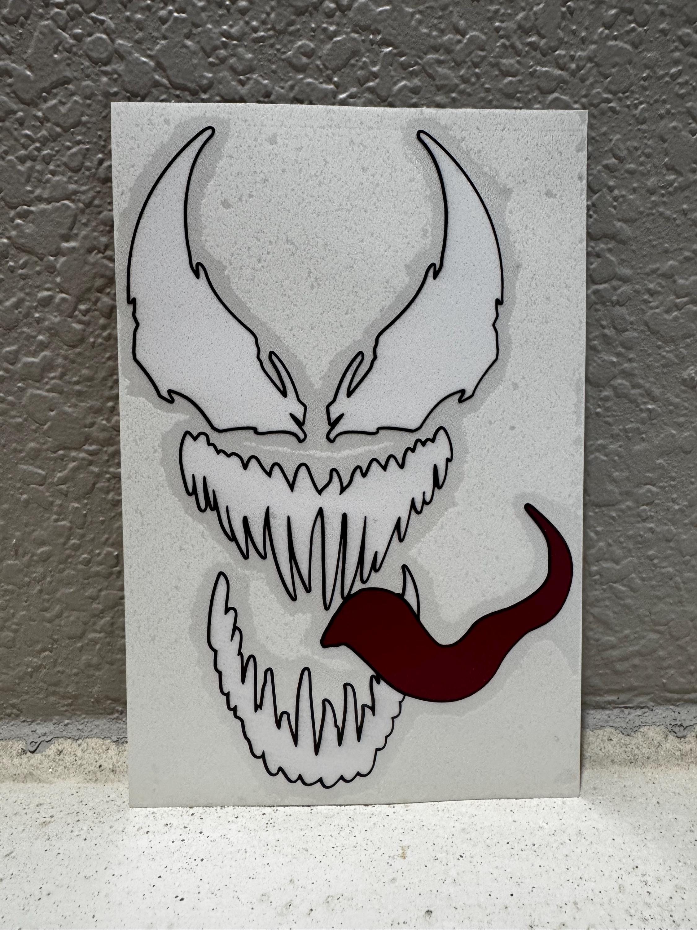 Venom Inspired Car Window Laptop Decal - Etsy
