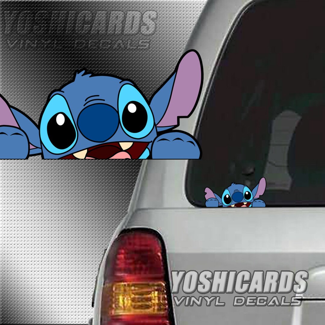 Stitch Peeking Inspired Car Laptop Vinyl Decal - Etsy