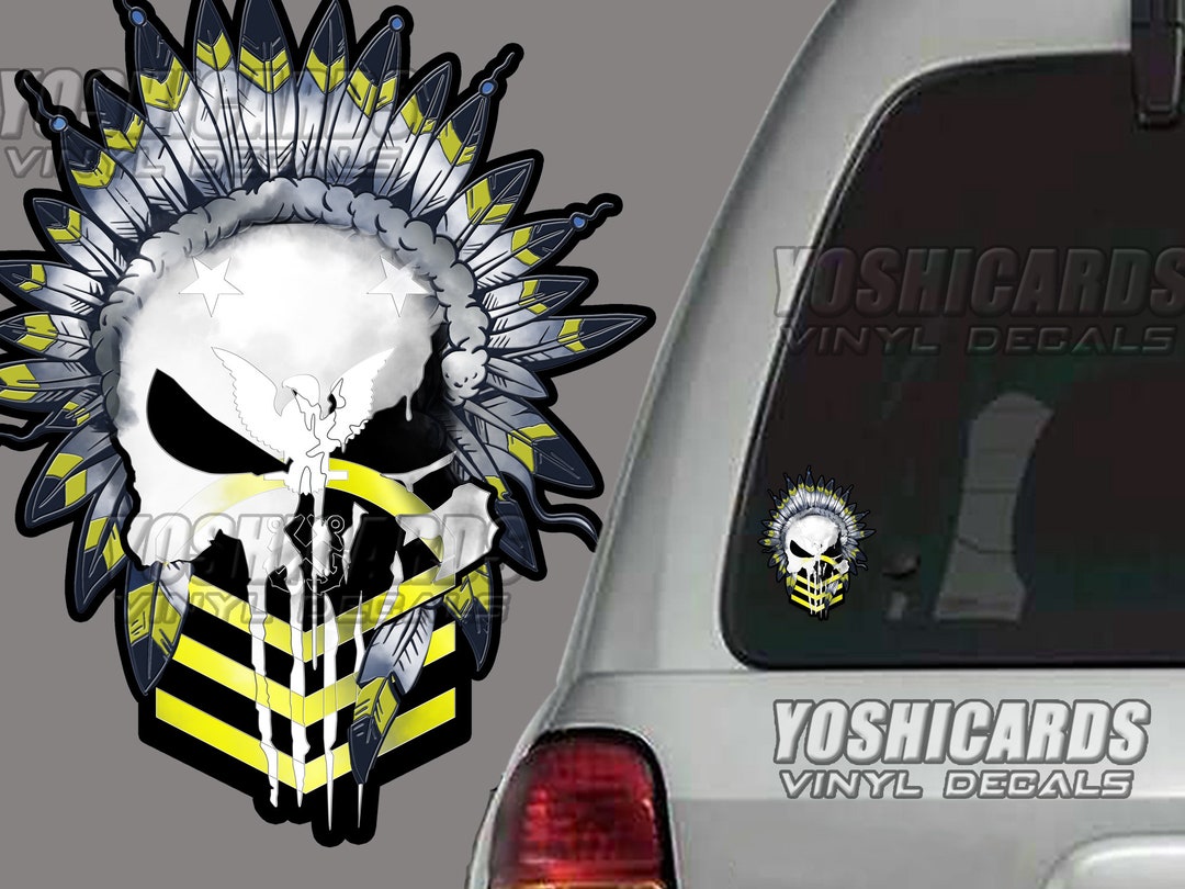 USN Navy E-9 MCPO Headress Master Chief Petty Punisher Officer Inspired ...