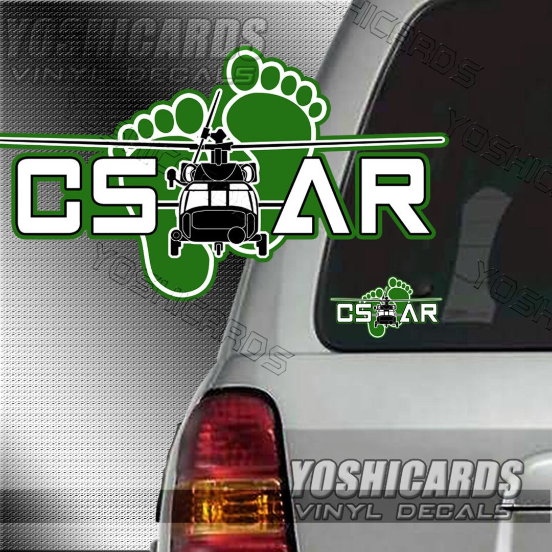 Air Force USAF CSAR Combat Search & Rescue Green Feet H-60 Military ...
