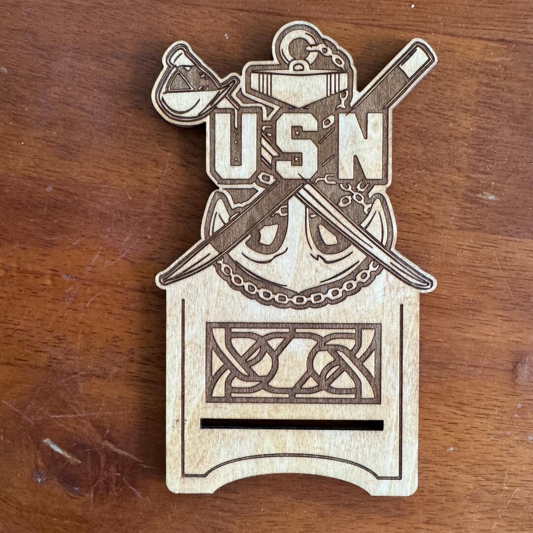 Navy Chief CPO Phone Stand | E7 Anchor Cutlass Design | Chief Petty ...