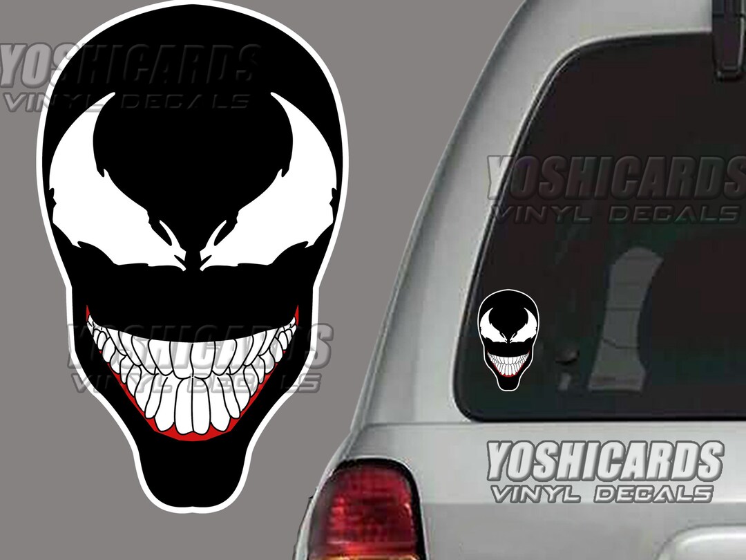 Smiling Venom Inspired Car Laptop Decal - Etsy