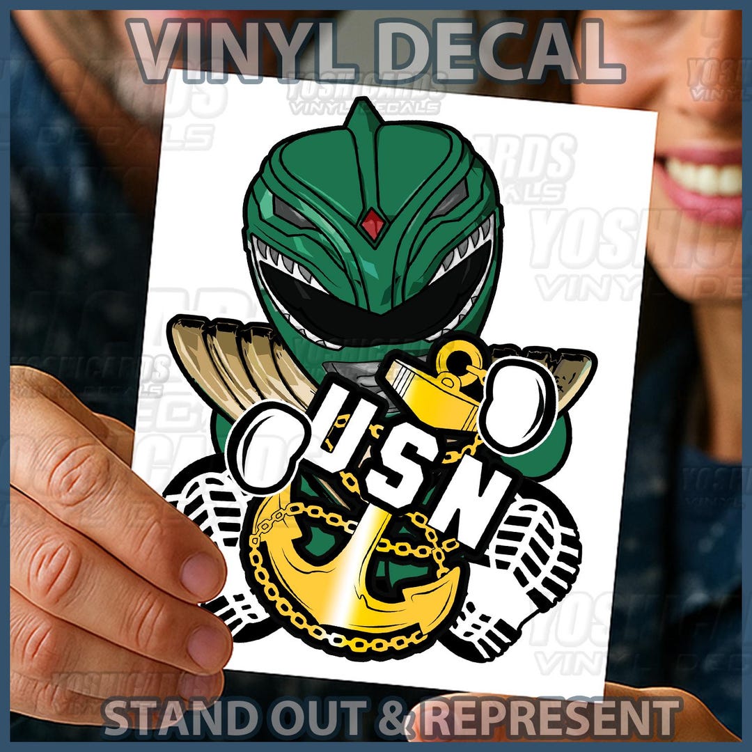 USN CPO Green Anchored Ranger Decal, Navy E7 Chief Petty Officer Anchor ...