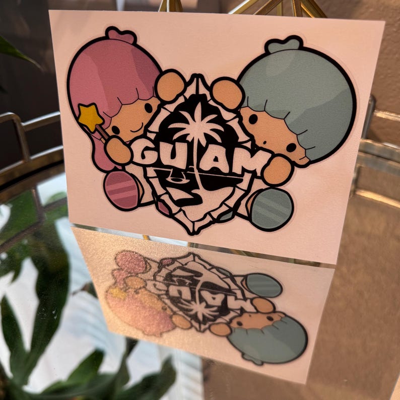 Guam Twinkle Tides Chibi Vinyl Decal | Hafa Adai Chamorro Sticker ...