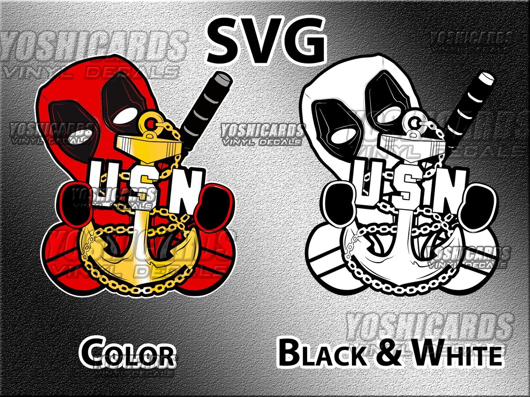 Navy SVG E7 Deadpool CPO Anchor Chibi Digital Download - Etsy