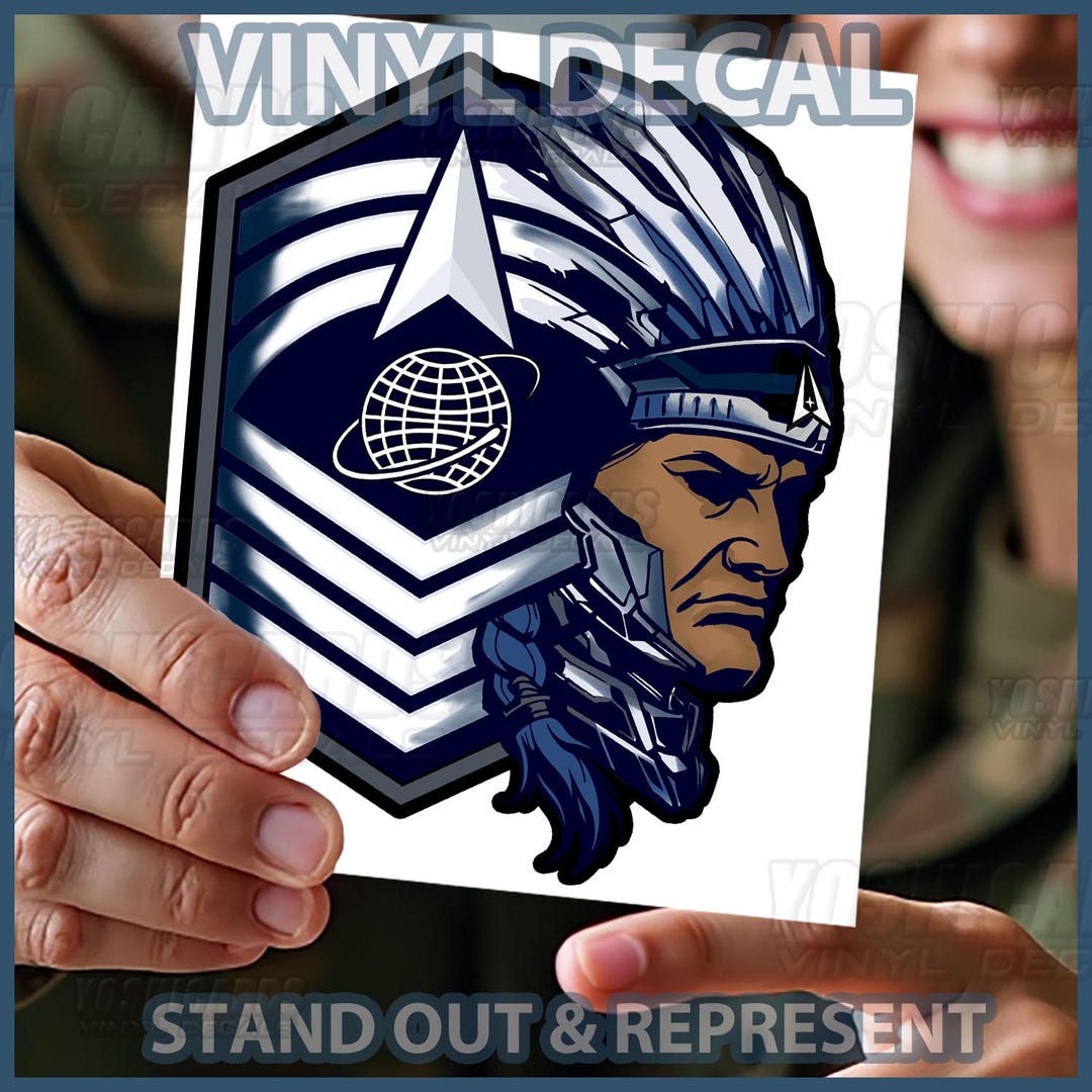 Space Force Cmsgt Vinyl Decal | Chief Master Sergeant Guardian Sticker ...