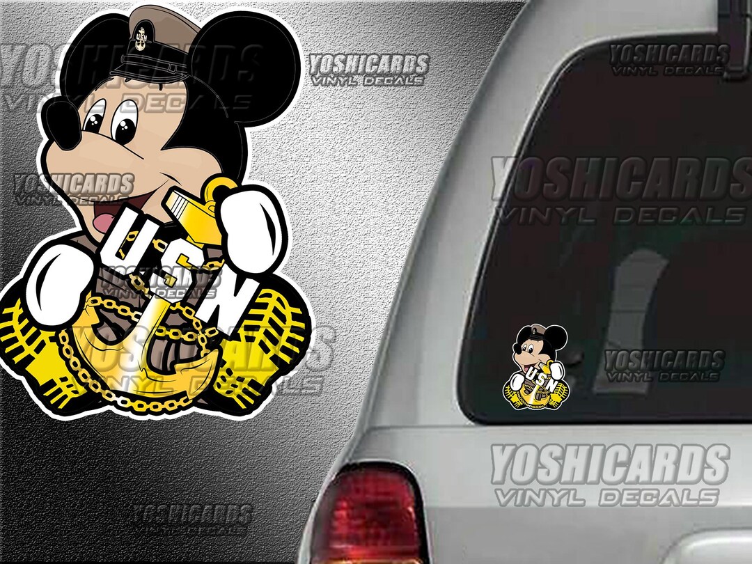 USN Navy CPO Chief Boats Mick Inspired Car Window Sticker Laptop Vinyl ...