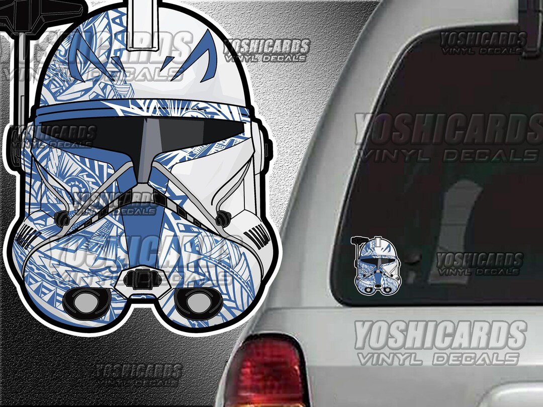Captain Rex Tribal Helmet Decal | Hawaii Guam Island Vinyl Sticker ...