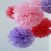 SALE Sofia the First 8 Mixed Size Tissue Paper Pom Poms Paper Pompoms ...
