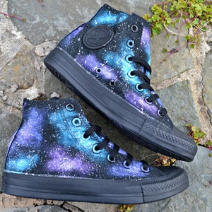 Buy Galaxy Converse, Galaxy Shoes, Galaxy Hi Tops, Custom Converse ...