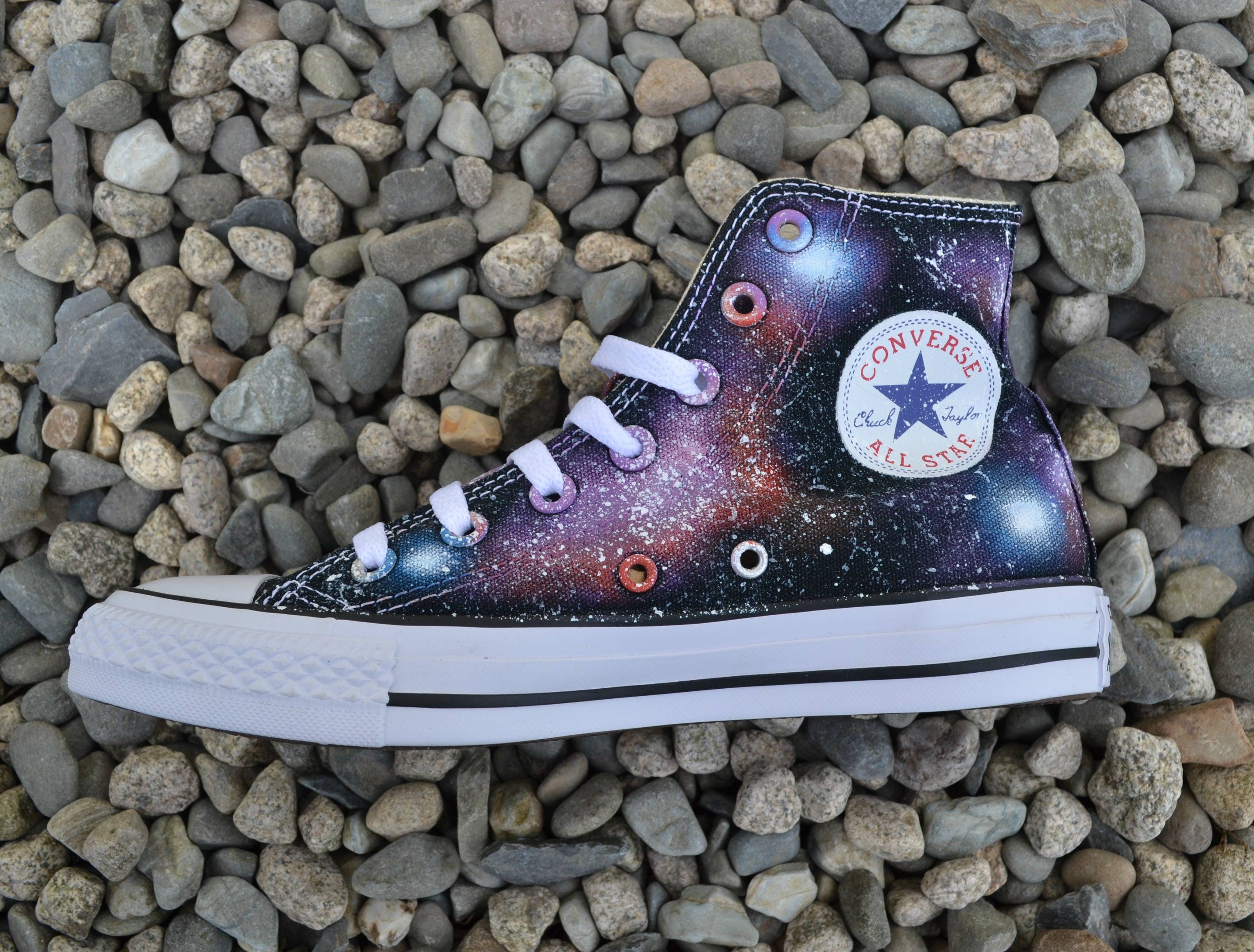 Space Sneakers Galaxy Converse Nebula Converse Painted | Etsy