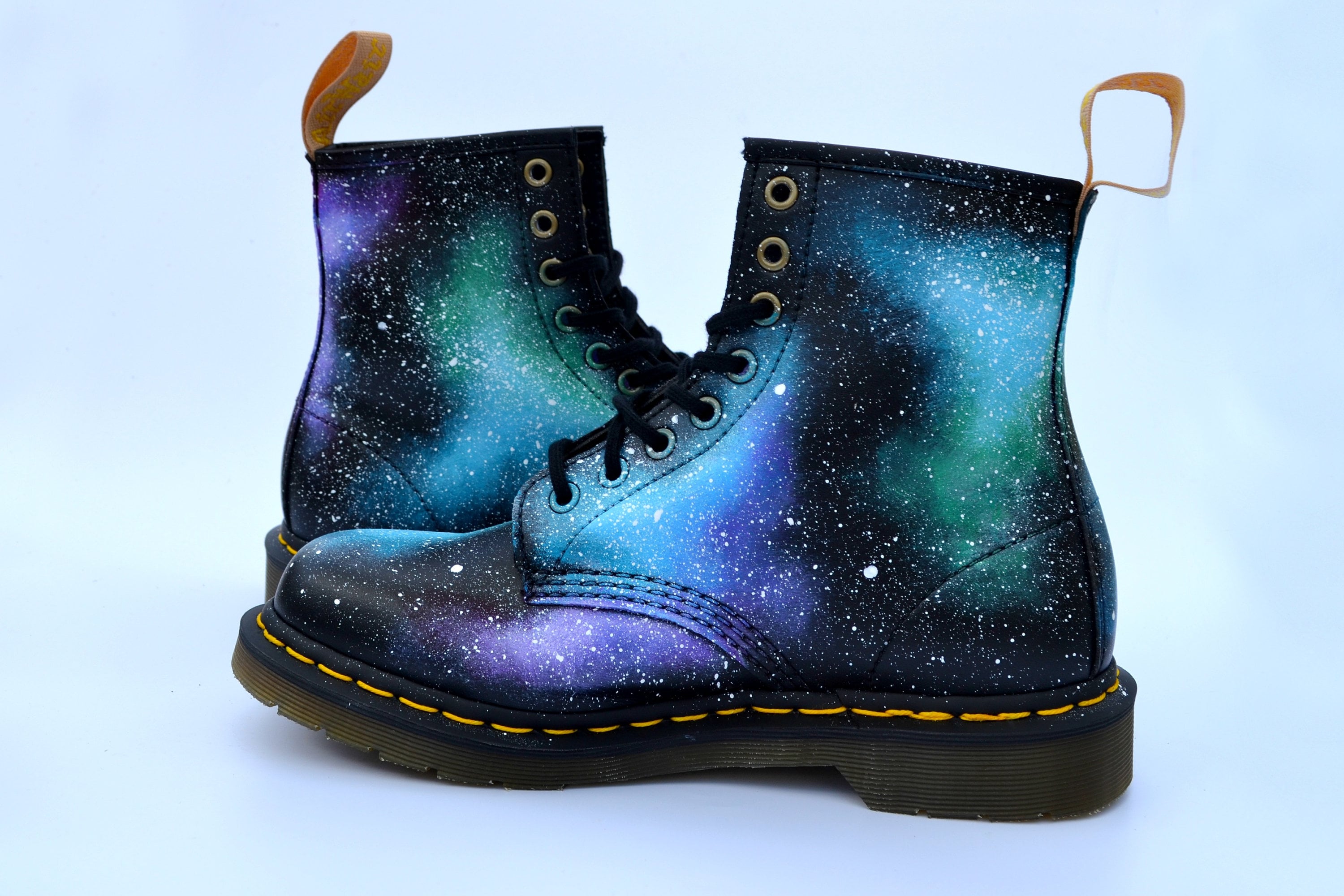 VEGAN Dr Martens Punk Boots DM Boots Astronomy Gift | Etsy