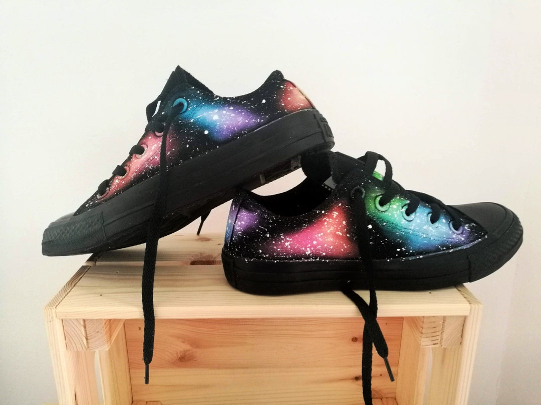 Cosmic Sneakers, Alternative Wedding Shoes, Galaxy Sneakers, Nebula ...