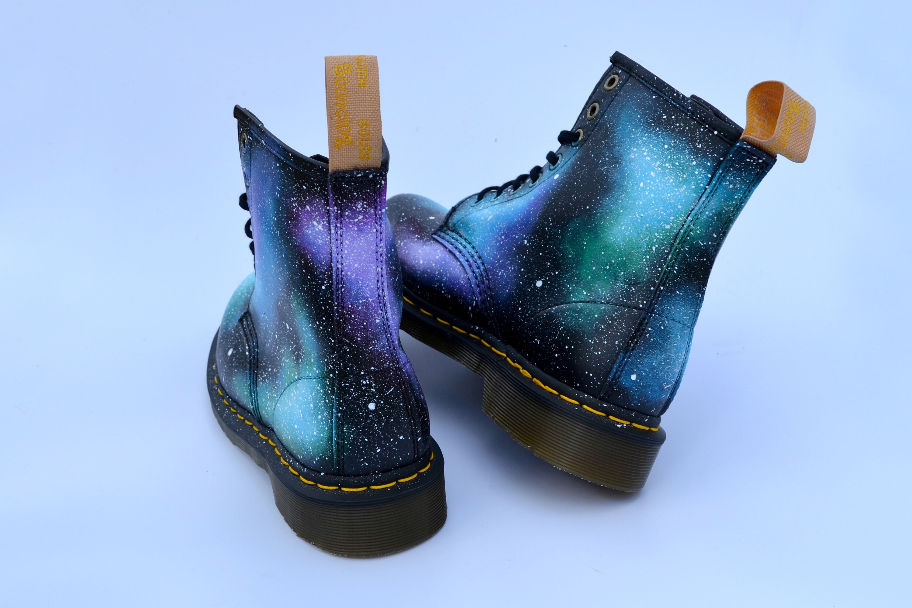 VEGAN Dr Martens Punk Boots DM Boots Astronomy Gift Galaxy - Etsy Singapore