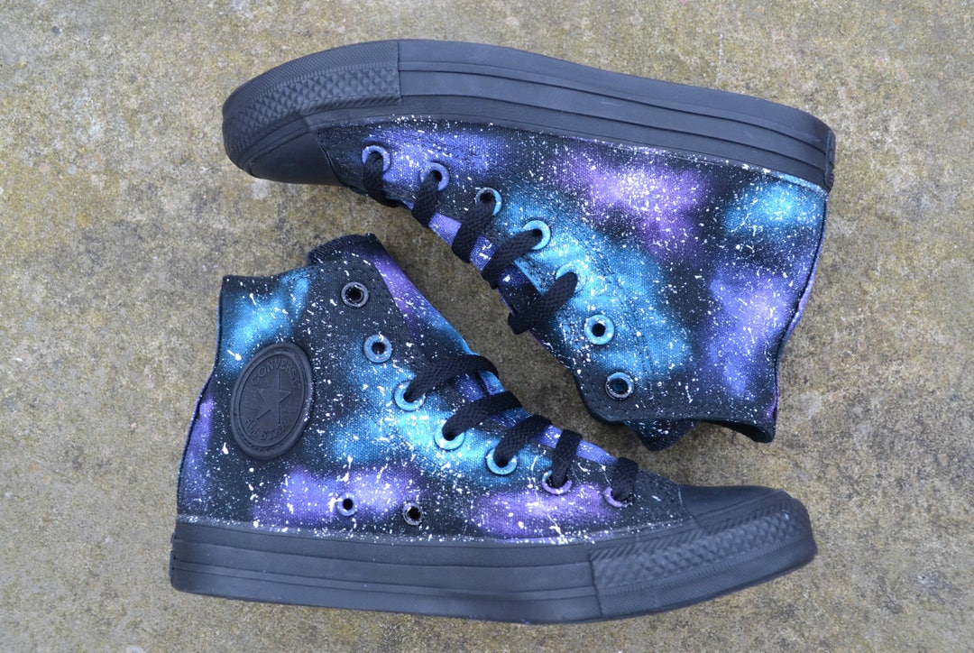 Buy Galaxy Converse, Galaxy Shoes, Galaxy Hi Tops, Custom Converse ...