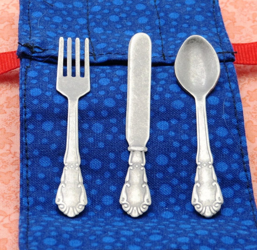1/3 or 1/4 Scale SILVERWARE for 18" and 16-22" Dolls *** 6 or 12 Pieces ...