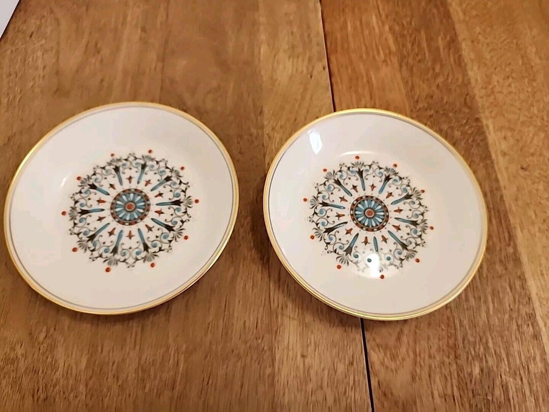 Royal Worcester Bone China 4 Butter Pat Tea Bag Coasters - Etsy