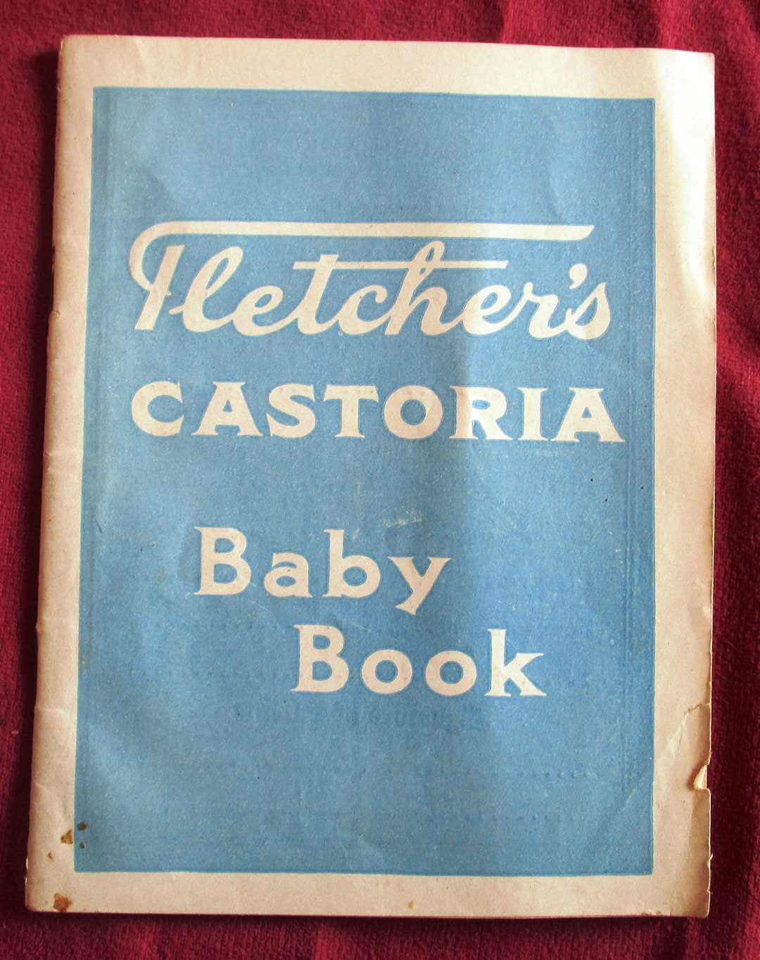 Antique Fletcher's Castoria Baby Book 5-1/2 X 4 Booklet 32 Pages Long ...