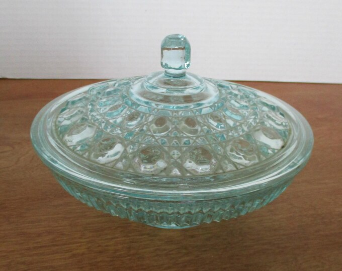 Vintage Indiana Federal Glass Windsor peach Ballad Candy Dish in Pretty ...