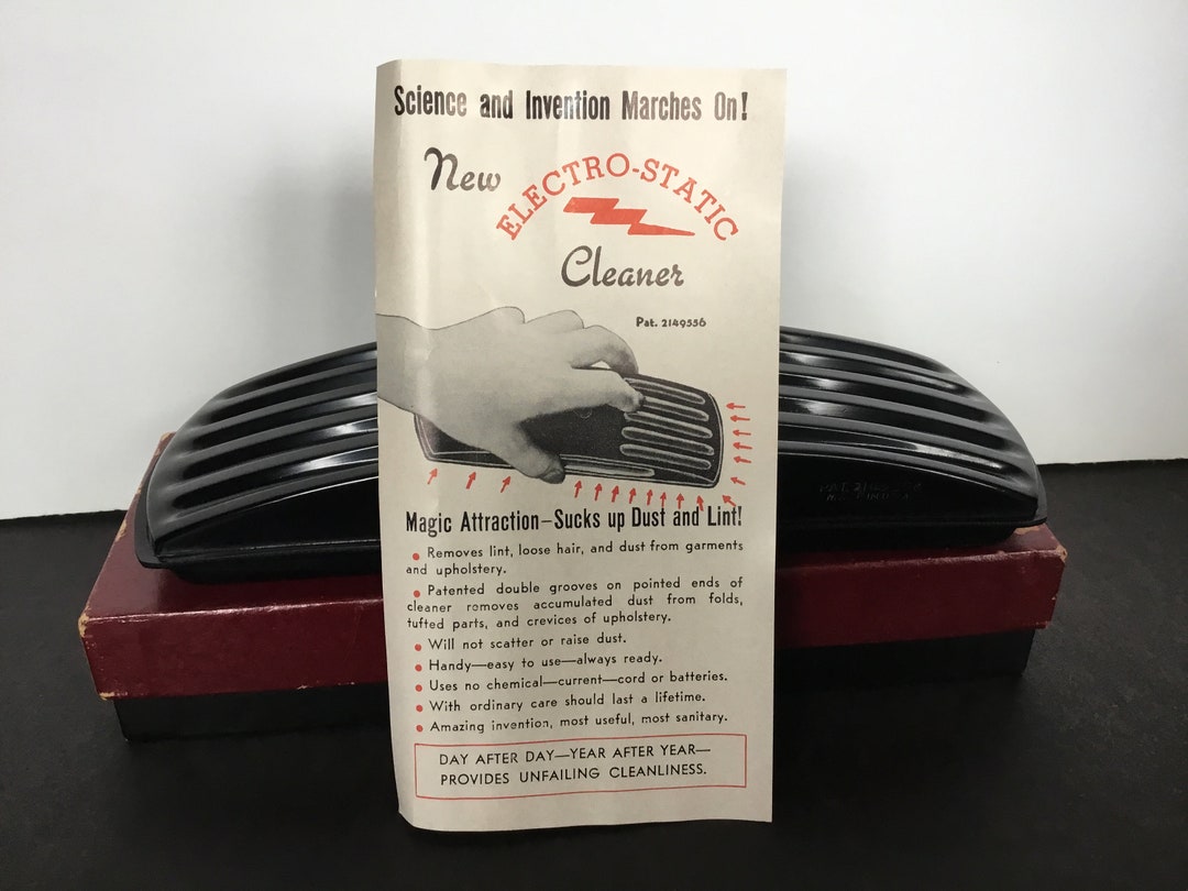 Vintage Electro Static Brush - Dust Collector - Clothes Cleaner - Etsy