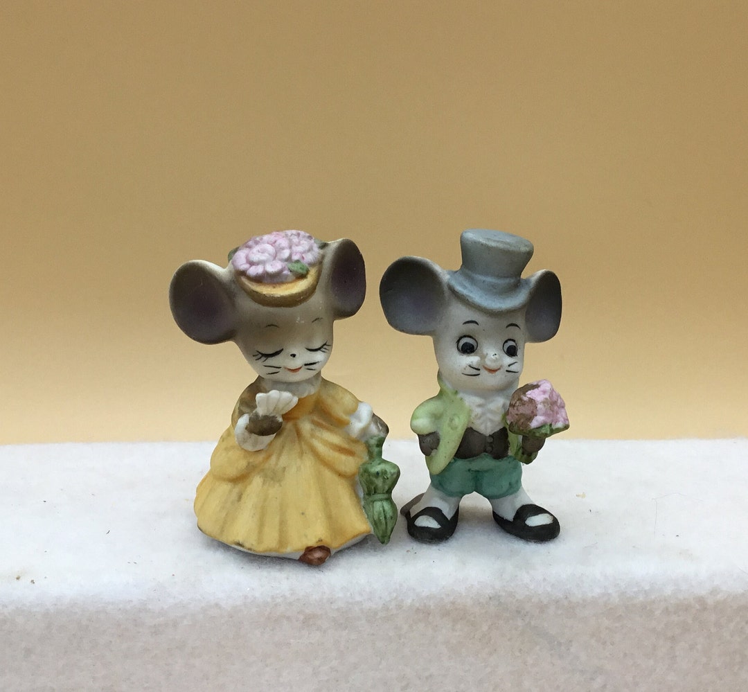 Delightful Dressed up Mice Couple Unknown Maker - Etsy